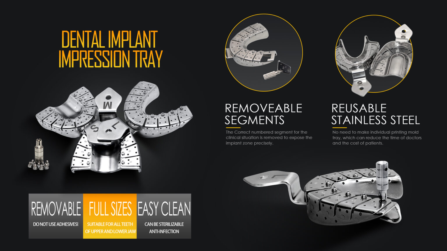 Dental implant impression tray - ROSON
